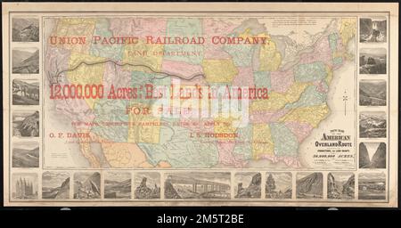 New map of the American overland route showing its connections, and ...