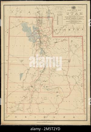 Map of Arizona Territory. Relief shown by hachures. Prime meridians ...