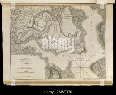 A plan of the town and Fort of Carillon at Ticonderoga : with the ...