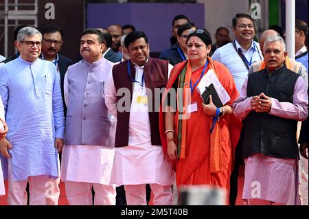 KOLKATA, INDIA - DECEMBER 30: BJP leader Subhendu Adhikari greets ...
