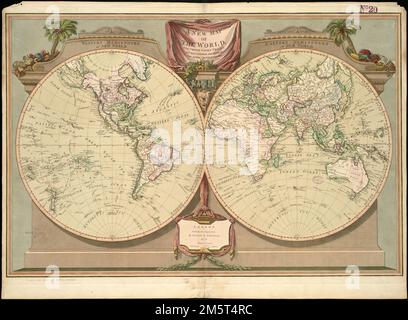 Map of the world. Relief shown by hachures. Ancillary maps: Northern ...