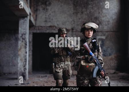 The Ukrainian military is defending its positions. Brothers in arms man ...