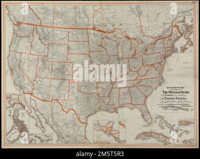 Railroad map of Porto Rico Stock Photo - Alamy