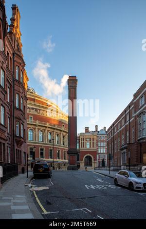 London, England – December 2022. idyllic red brick Victorian buildings ...