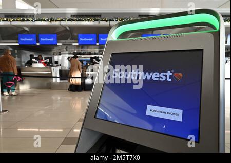 Southwest Airlines check-in kiosks at Milwaukee's General Mitchell ...
