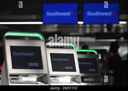 Southwest Airlines check-in kiosks at Milwaukee's General Mitchell ...