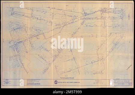 Water distribution system map, Boston proper, sheet no. 21h.. Map of a ...