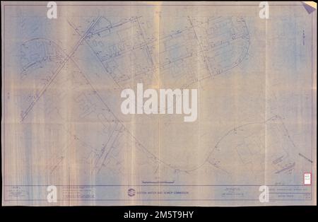 Water distribution system map, Boston proper, sheet no. 22h.. Map of a ...