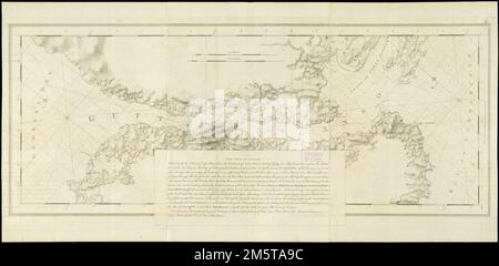 The Gut of Canso : which divides ... cables distance , Nautical charts ...