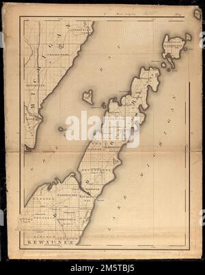 Door County, Wis. , Door County Wis., Maps, Manuscript maps Norman B ...