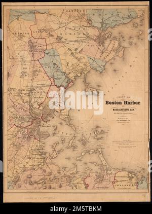 Map of Boston and the country adjacent from actual surveys. Shows roads ...
