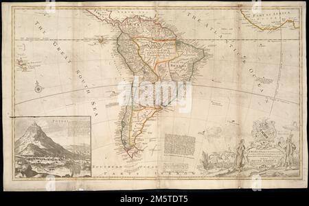 This map of South America, according to the newest and most exact ...