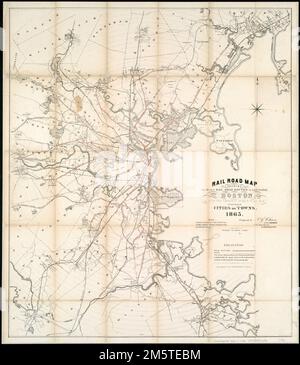 Road map of the Boston district showing the metropolitan park system ...