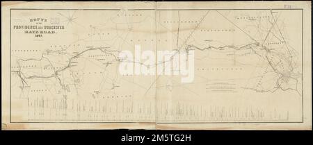 Route of the Providence and Worcester rail road , Providence and ...