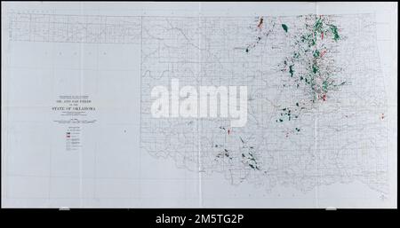 Oil and gas fields of the state of Oklahoma , Oklahoma, Maps, Petroleum ...