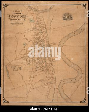 Map of Merrimack County, New Hampshire. Relief shown by hachures ...
