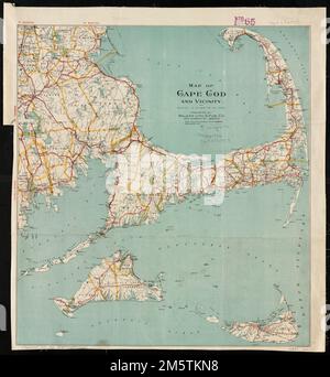 Map of Cape Cod and vicinity. Shows town boundaries and steamboat and ...