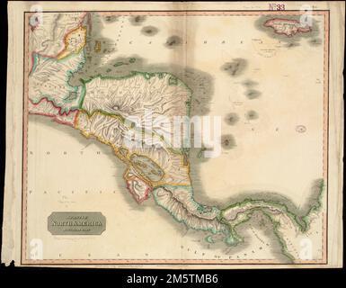 Spanish North America, southern part , Central America, Maps, 1816 ...
