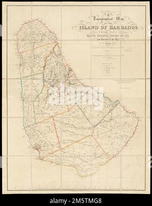 Barbados, Relief Map Stock Photo - Alamy