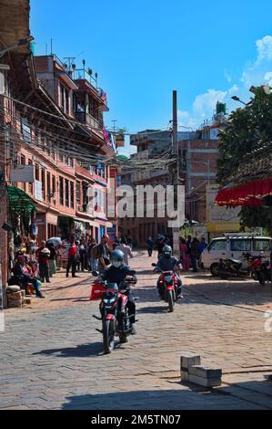 City life in Kathmandu, Nepal during rush hour Stock Photo - Alamy