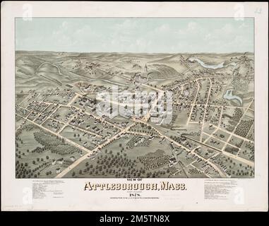 View of Attleborough, Mass : East Village, 1878 , Attleboro Mass ...