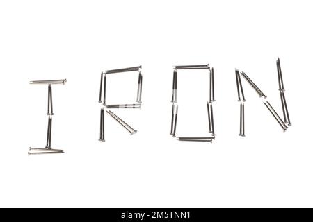 nail font isolated on white background Stock Photo - Alamy