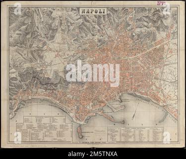 Naples. Relief shown by hachures. Includes vignette. Originally ...