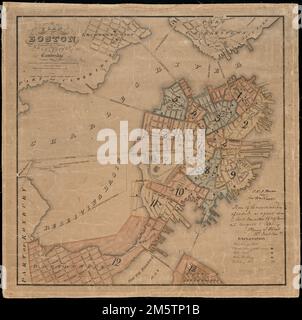 Plan of Boston comprising a part of Charlestown and Cambridge , Boston ...