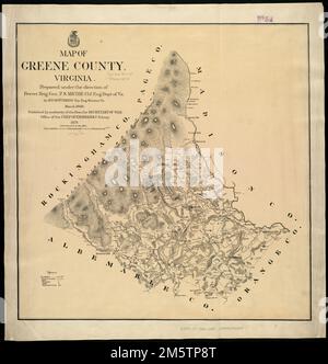 Map of Greene County, Virginia Stock Photo - Alamy