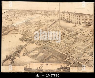 Bird's eye view of Collingwood, Ontario, Canada , Collingwood Ont ...