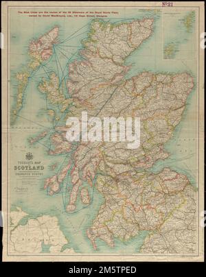 Tourist's map of Scotland : reduced by permission from the Ordnance ...
