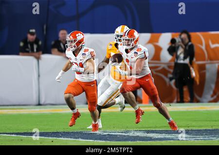 Clemson running back Will Shipley (1) celebrates after scoring a ...