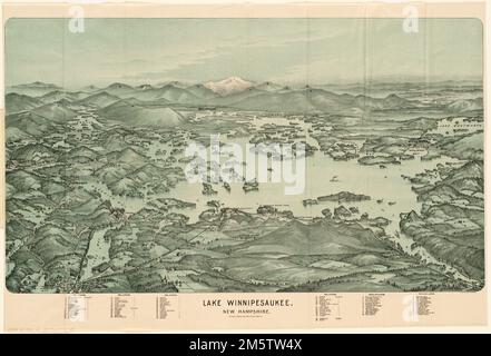 Lake Winnipesaukee Map. New Hampshire Map. Lake Winnipesaukee icon ...