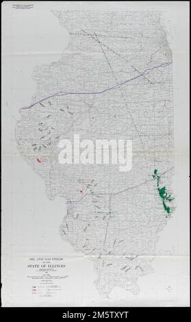 Oil and gas fields of the state of Illinois , Illinois, Maps, Oil ...