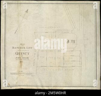 Map of North Quincy Stock Photo - Alamy