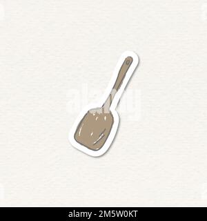 Wooden kitchen spatula sticker vector Stock Vector Image & Art - Alamy