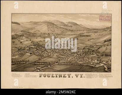 Rutland, Vt. Bird's-eye view. Indexed for points of interest... Rutland ...