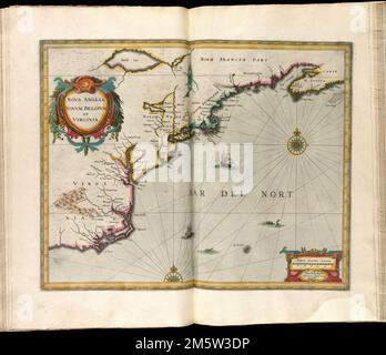Nova Anglia Novum Belgium et Virginia , New England, Maps, Early works ...