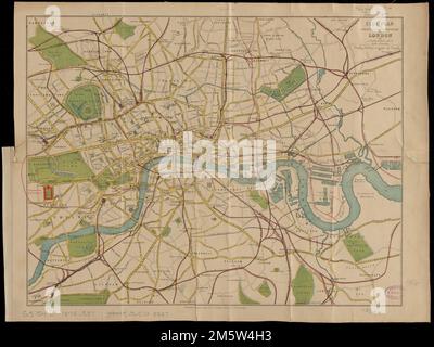 Clue plan for Collins' illustrated guide to London , London England ...