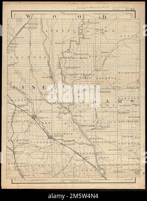 Map of Juneau in Wisconsin Stock Photo - Alamy