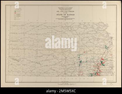 Oil and gas fields of the state of Kansas , Oil fields, Kansas, Maps ...