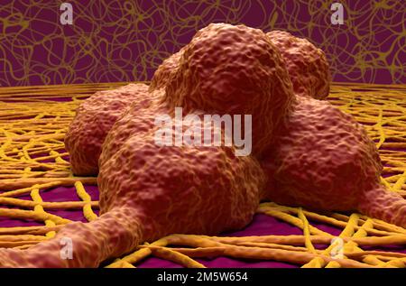 Synapse in epilepsy. Illustration of a nerve cell junction (synapse ...