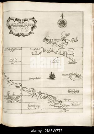 Carta particolare della Meta Incognita Australe con una parte della ...