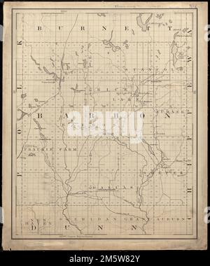 Map of Barron in Wisconsin Stock Photo - Alamy
