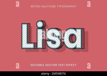 Lisa lettering word art typography vector Stock Vector Image & Art - Alamy