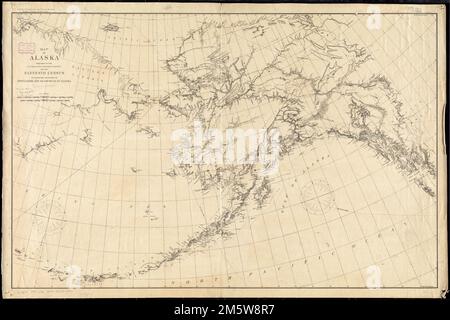 Map of Alaska. Relief shown by spot heights. Inset: [Aleutian Islands ...