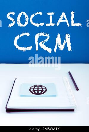 Text sign showing Crm Customer Relationship Management. Conceptual ...