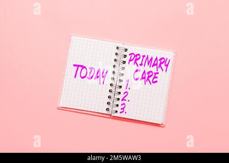 Handwriting text Primary Care, Internet Concept health care provided by ...