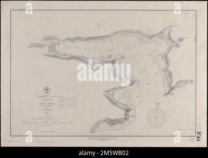 Harbour of Pago Pago, island of Tutuila. Relief shown by hachures ...