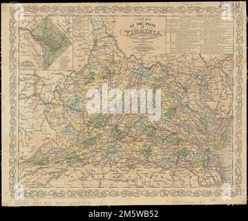 Map of eastern Virginia. Relief shown by hachures. Also covers Maryland ...